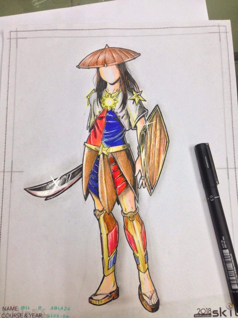 Filipino Warrior Drawings