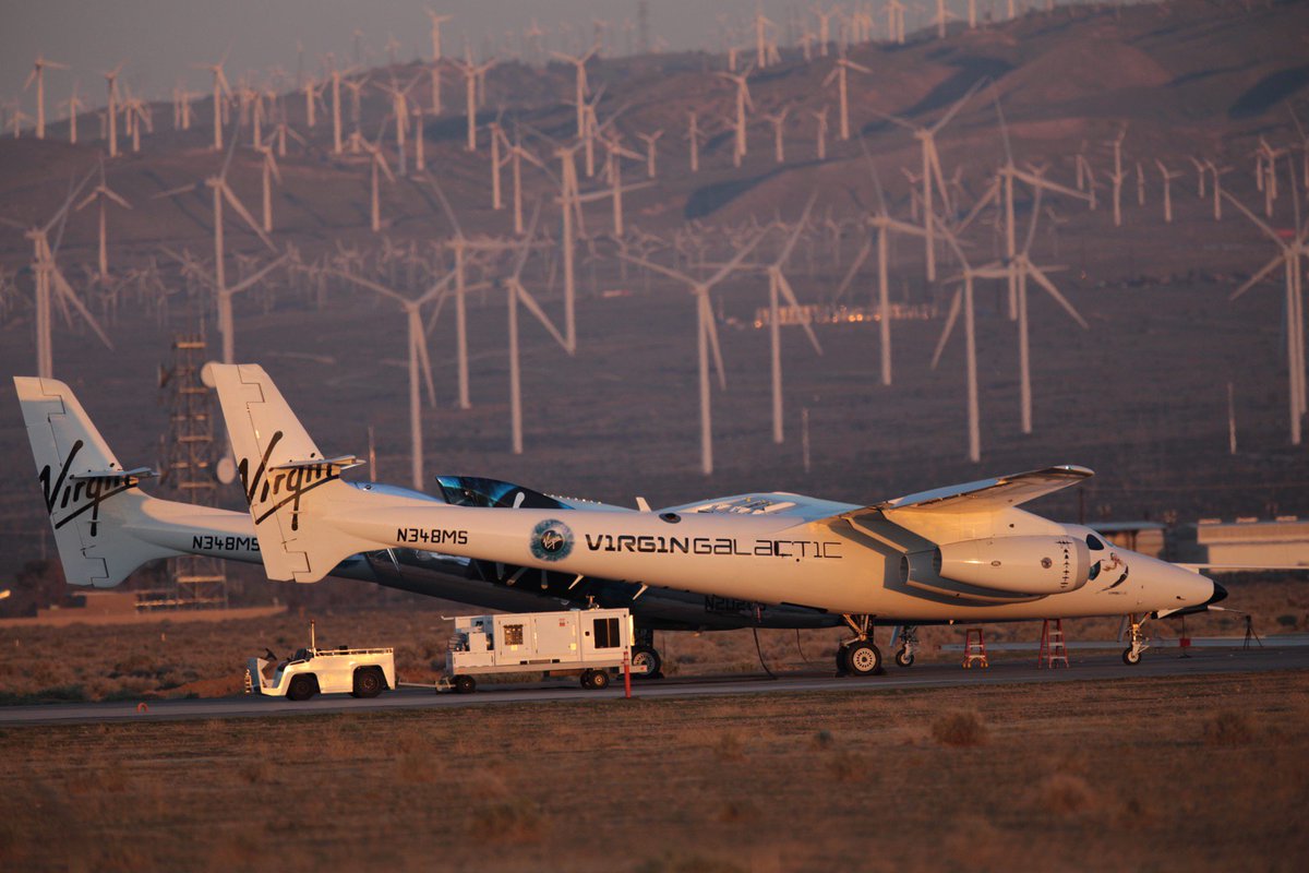 Virgin Galactic's White Knight Two ready for today's SpaceshipTwo ...