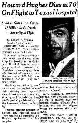 Howard Hughes Death Pictures