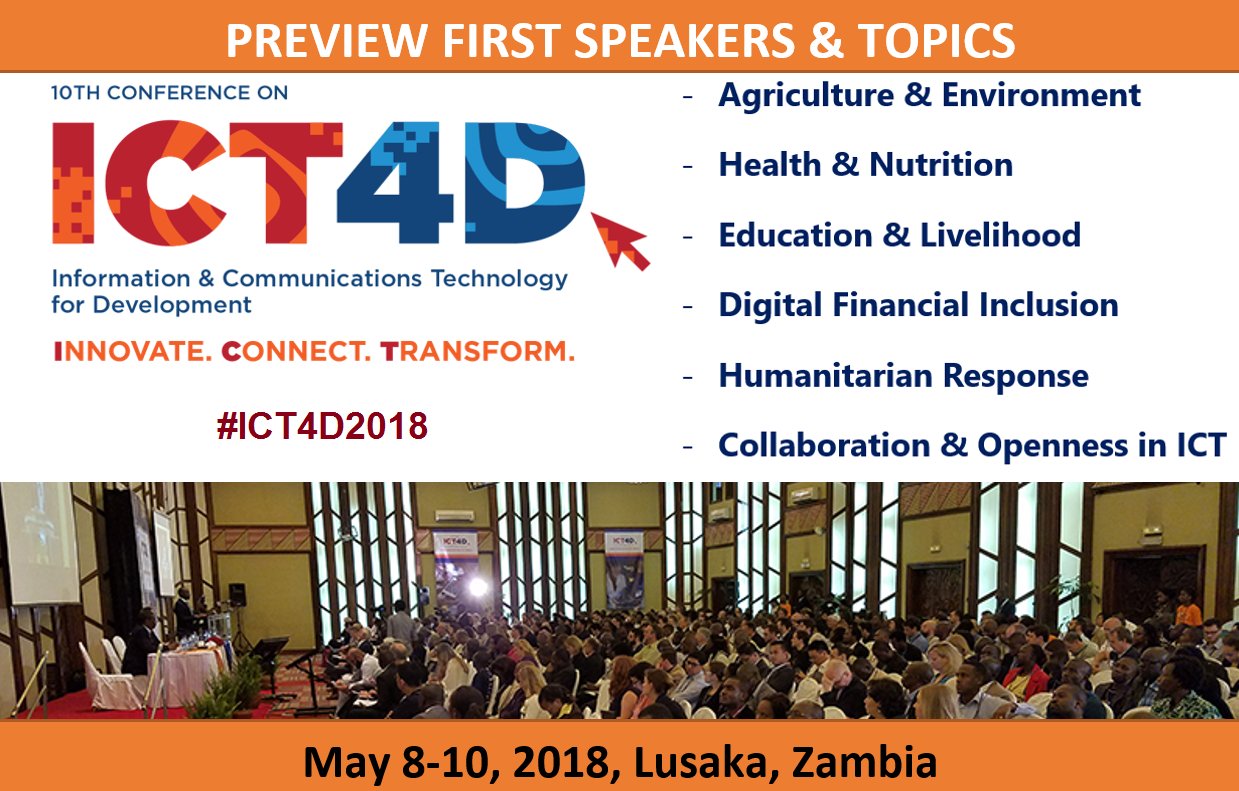 ICT4D Conference on Twitter: "Meet 600+ digital tech enthusiasts from 80 countries at the 10 ...