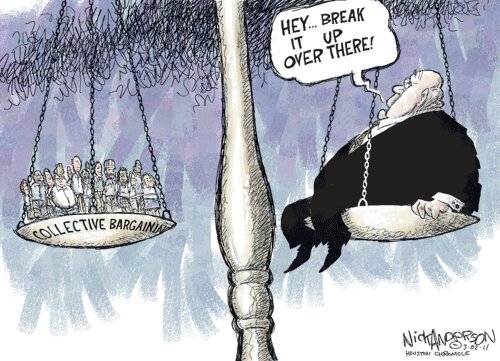Collective Bargaining Cartoon