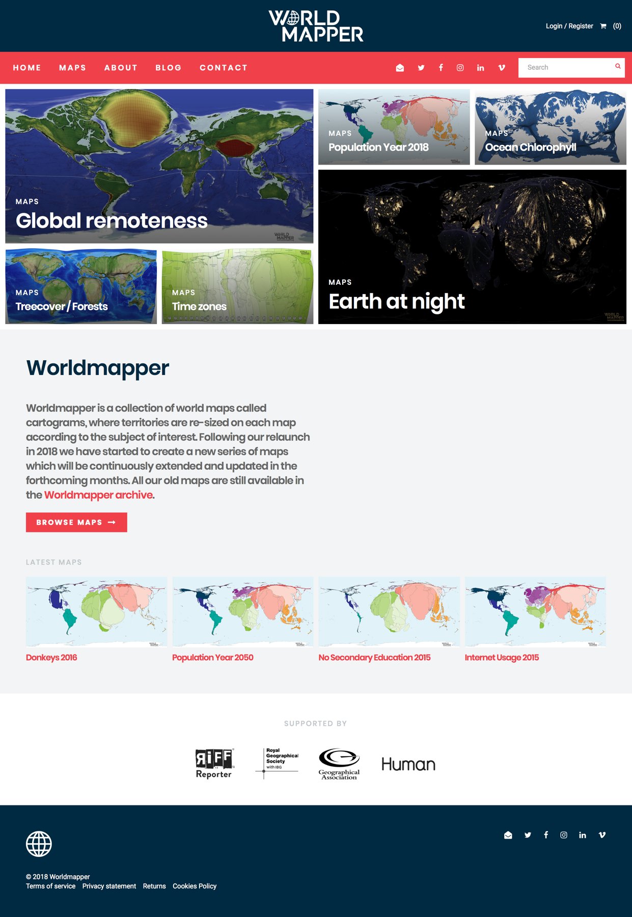 Worldmapper on Twitter: "Welcome to the new @Worldmapper! Online NOW with 125 maps of the world ...