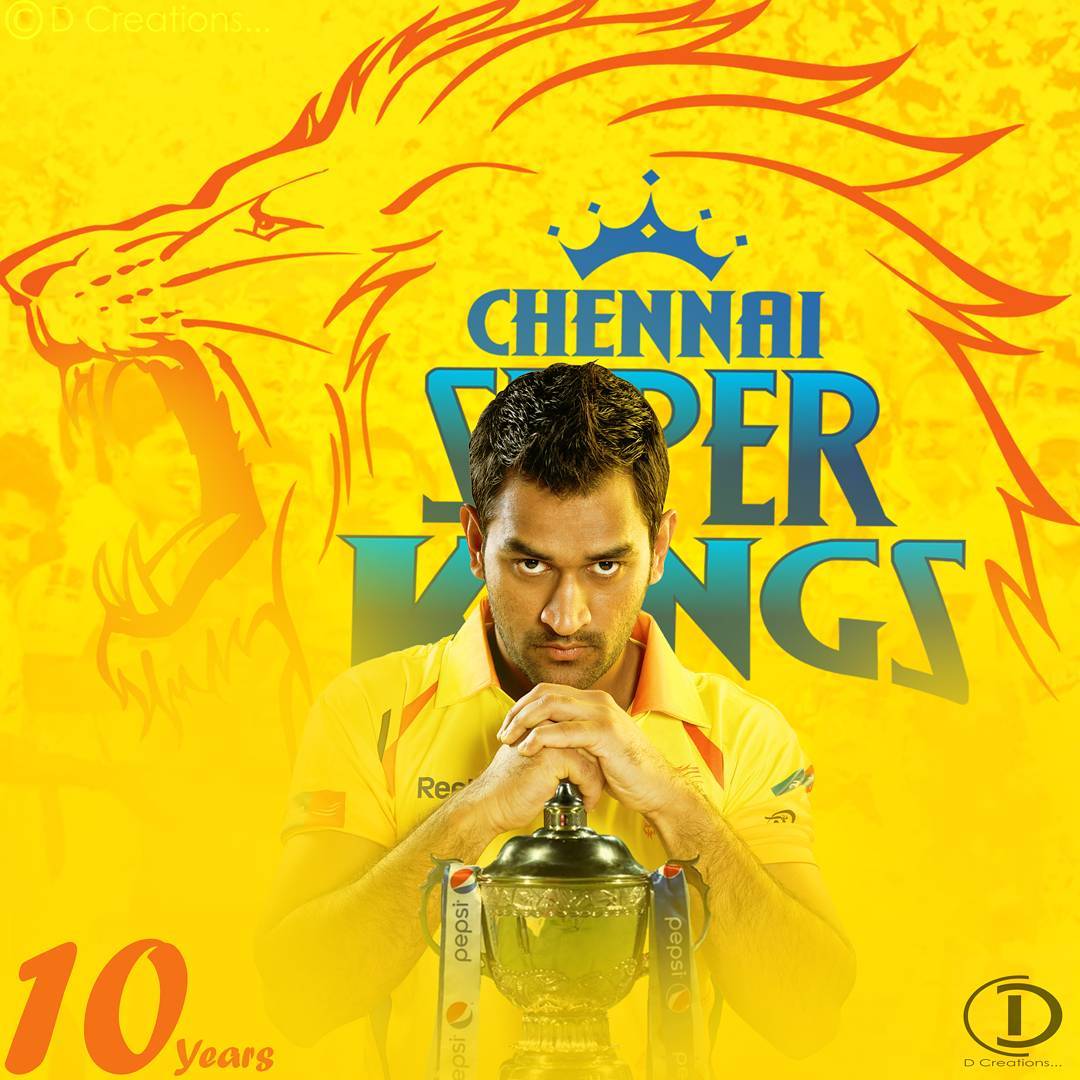 Csk Logo With Dhoni Hd