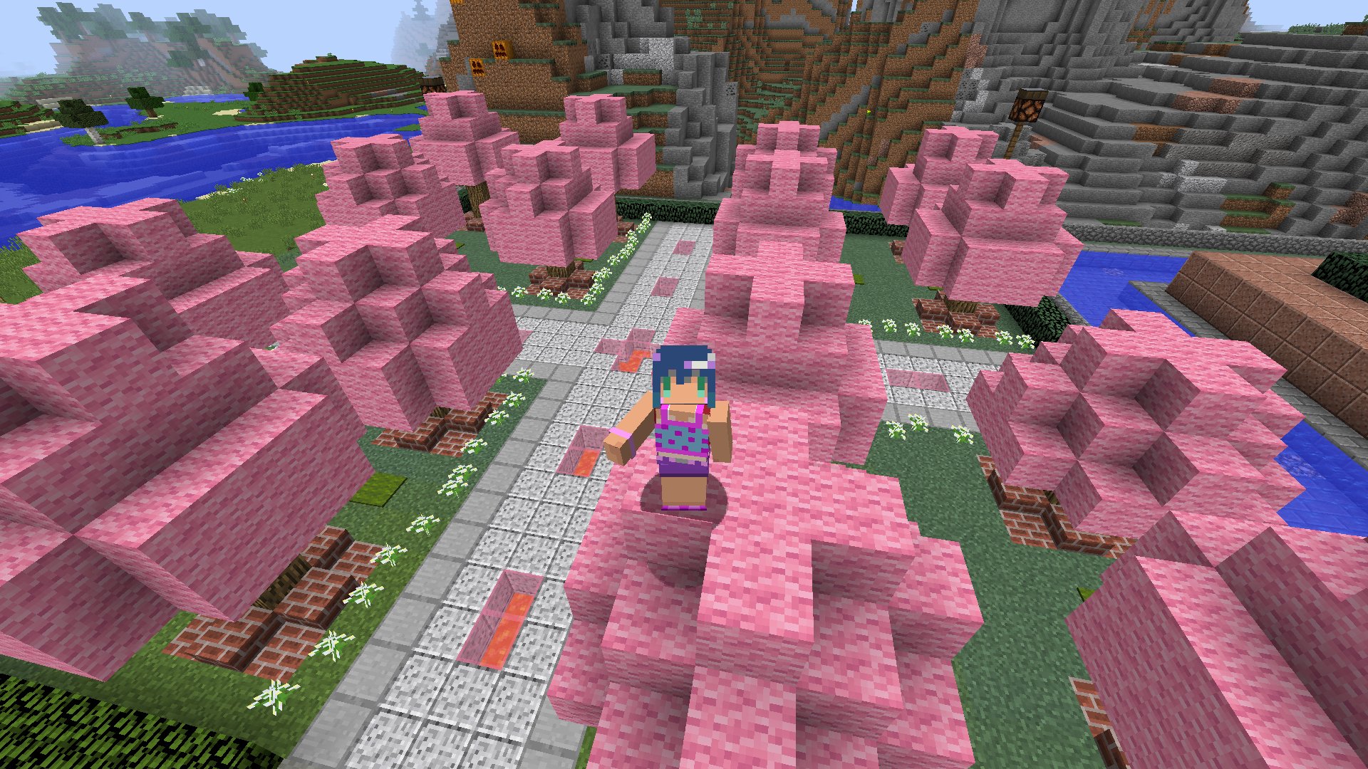 Ninja Minecraft Cherry Blossom