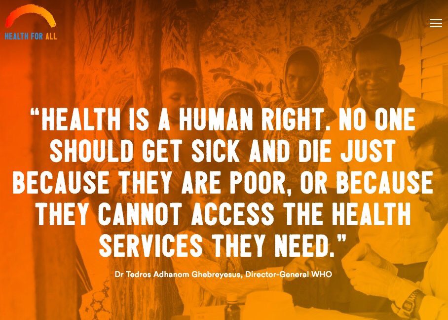 Today is WorldHealthDay “Health is a human right. No one should get ...