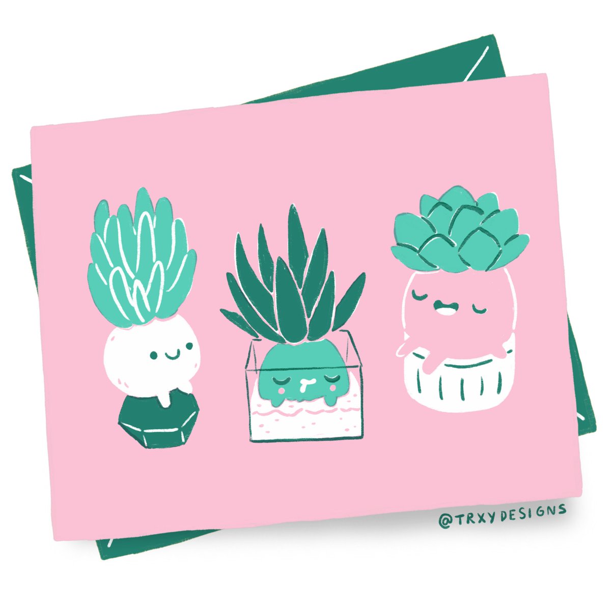 「Day 4 - Happy plant friends #the100daypr」|Trix 🍵 Pin Clubのイラスト