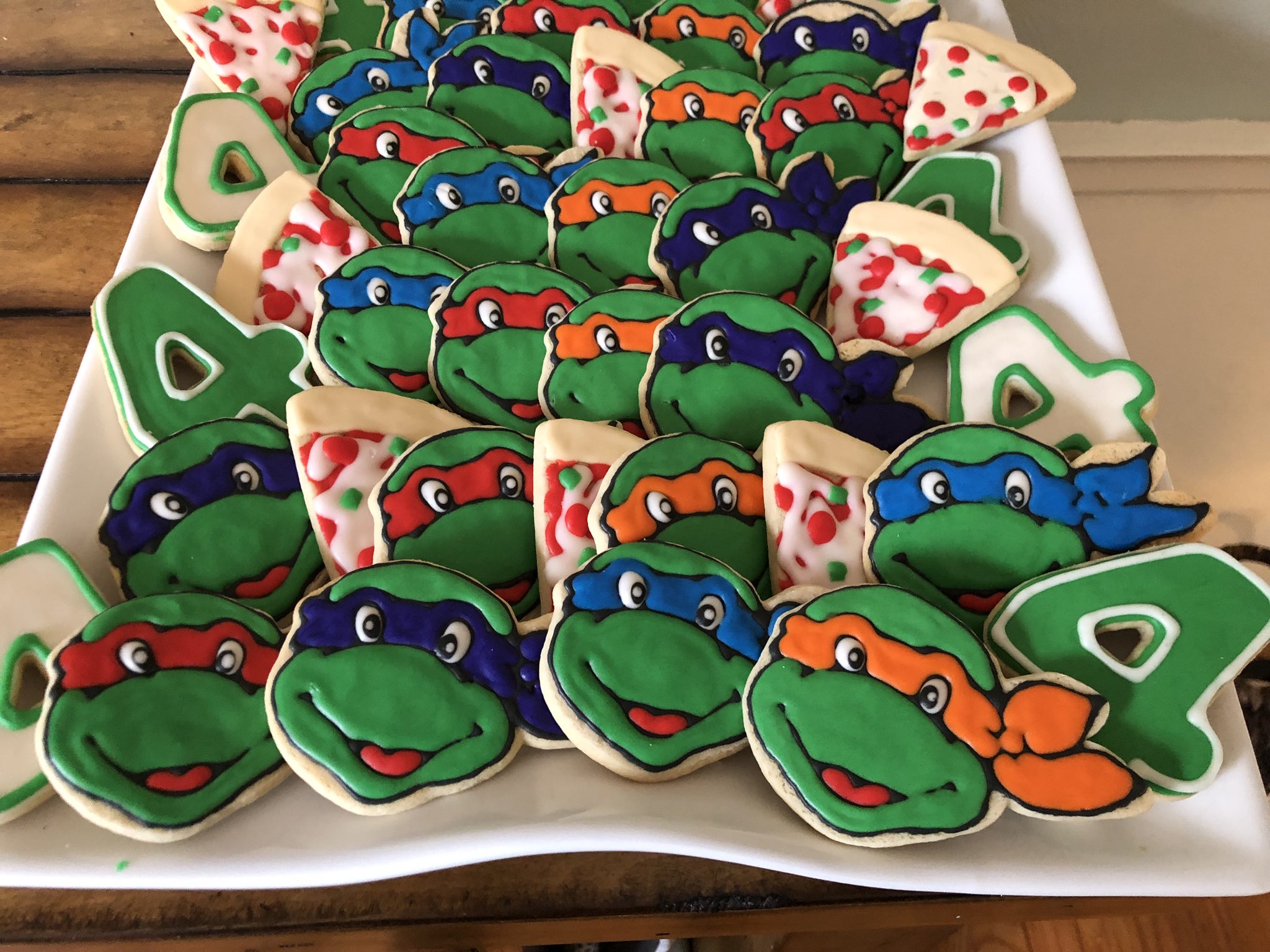 Ninja Turtle Pizza Cookies