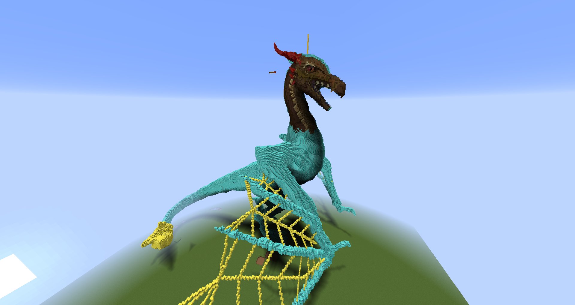 Minecraft Blueprints Dragon