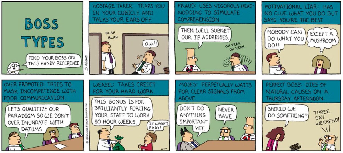Boss types — Dilbert classic | Robert Went | Scoopnest