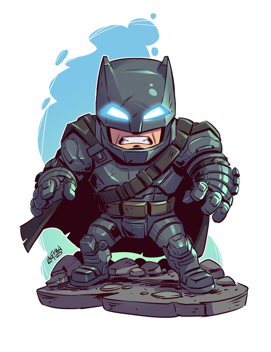 Chibi Flash And Batman