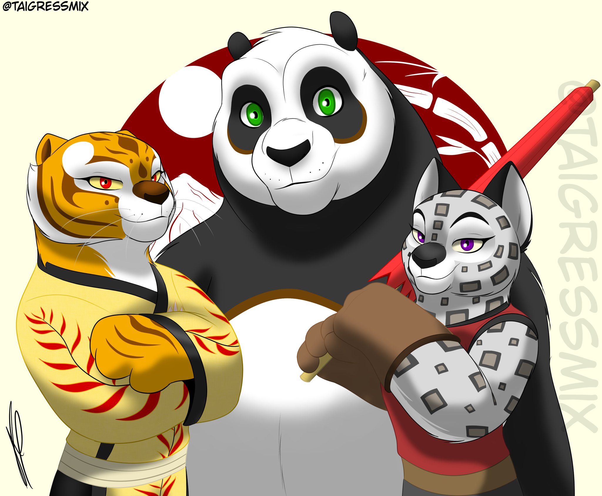 Tigress And Po Family