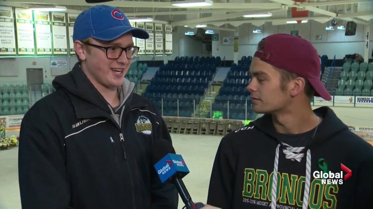 Friends and family of Humboldt Broncos player Morgan Gobeil, who ...