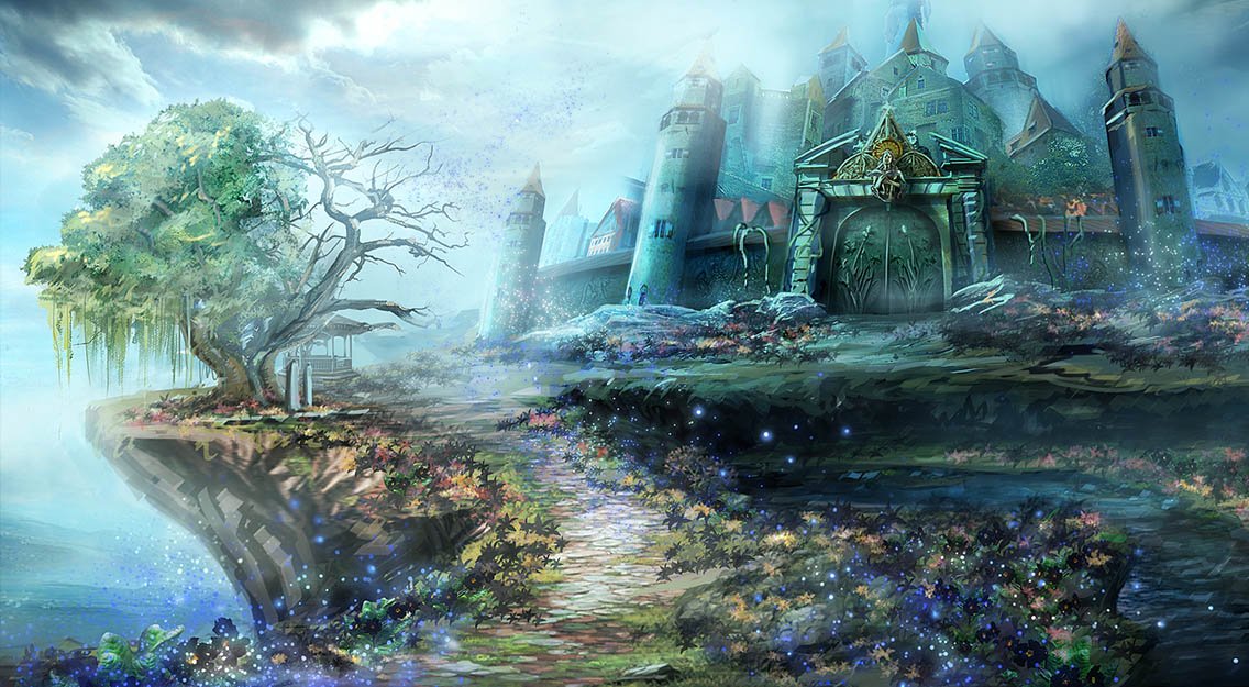Fantasy Kingdom Concept Art Fantasy Kingdom Landscape Stock Photos,