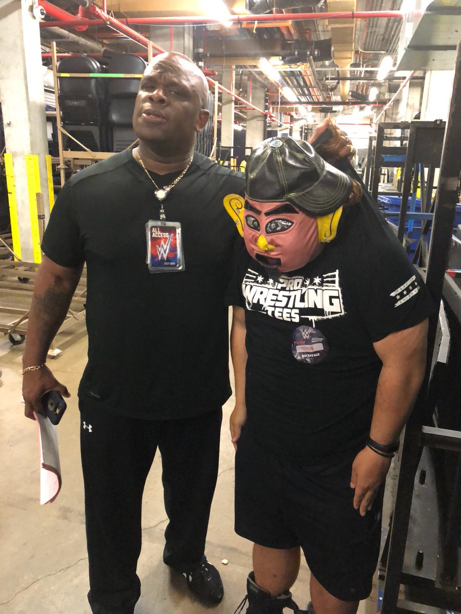 Veteran comedy wrestler Kikutaro was backstage at Raw last night, and ...