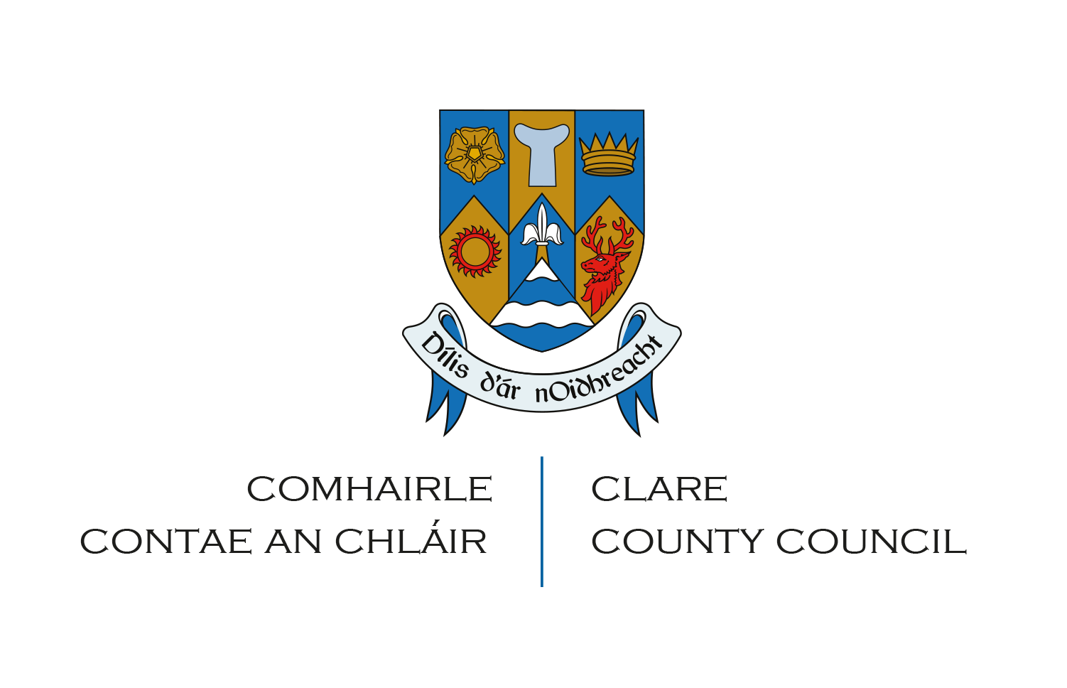 Clare County Council Logo County Clare Ireland Official Crest"
