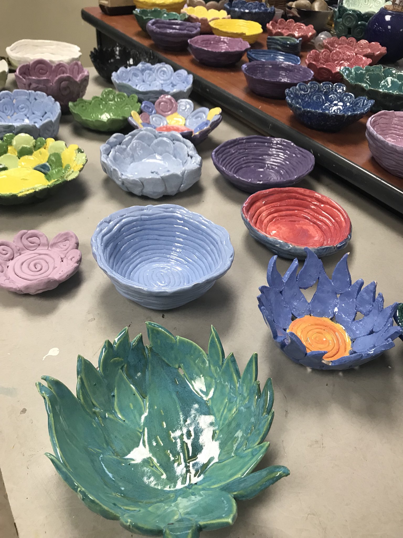 TZ Art Department on Twitter: "Ceramic bowls for days! 3-D Design II ...