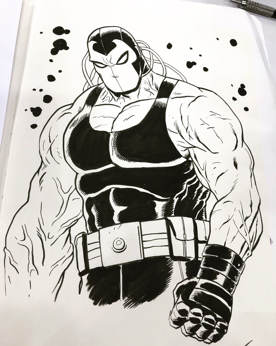 Bane Drawing In Pencil