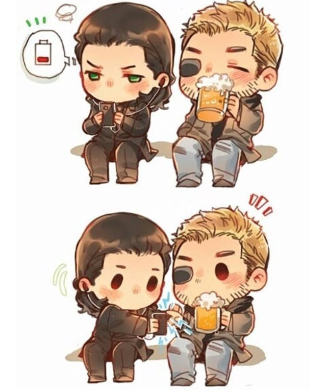 Loki And Thor Cute
