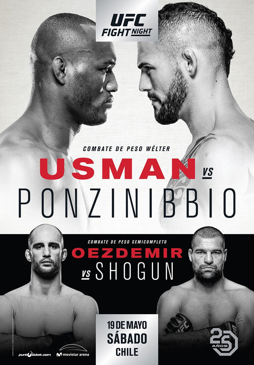 UFC Chile Usman vs Ponzinibbio Official Poster | Sherdog Forums | UFC ...