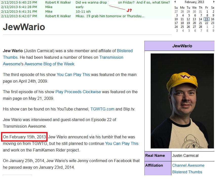 What’s all this about JewWario now? : r/ChannelAwesome