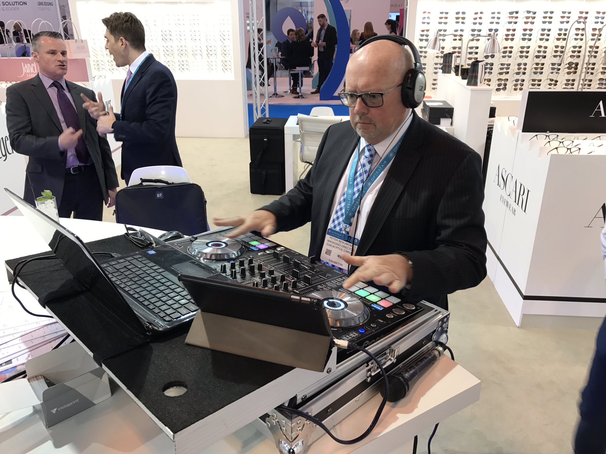 Dunelm Optical Ltd on Twitter: "#ThrowbackThursday to CEO Peter Beaumont mixing the tunes ...