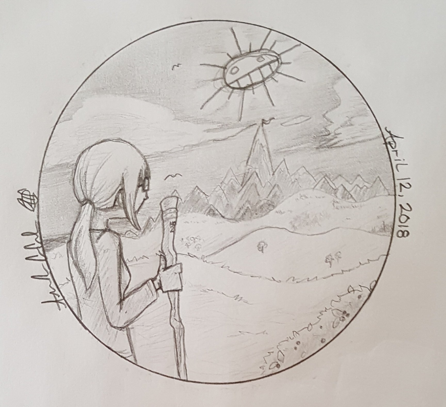 Plain Landscape Drawing