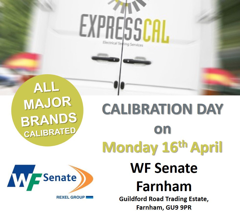 Kewtech Corporation on Twitter: "In or near #Farnham? There's a #CalibrationDay at WF Senate on ...