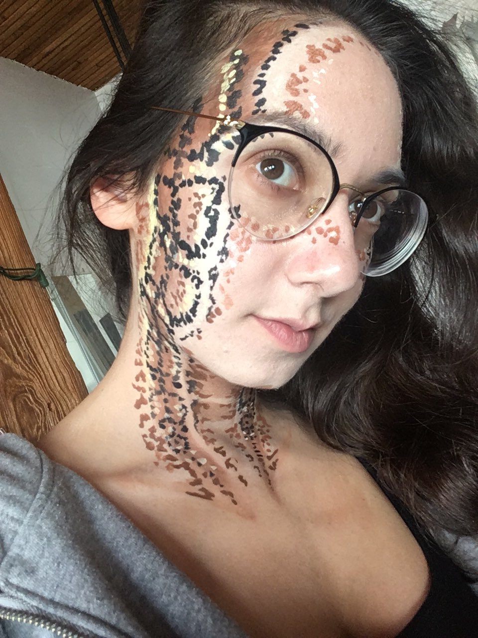 Snake Face Makeup MUA Manisha Prosthetic Look || Snake Skin Practice
