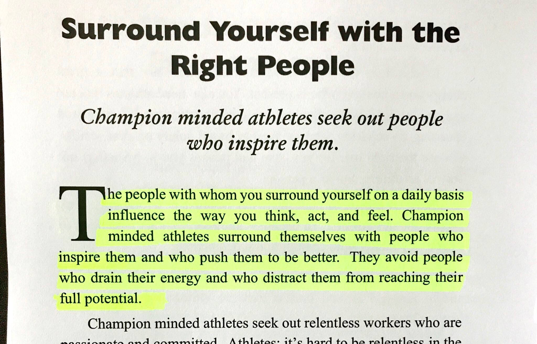 Surround Yourself With People Who