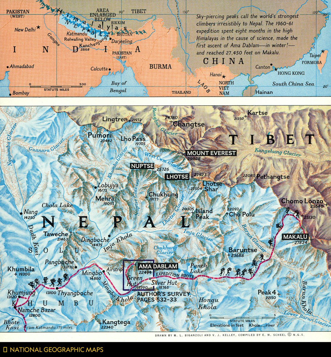 Makalu Mountain Map