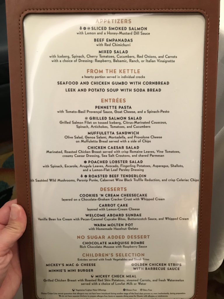 New Embarkation Day Concierge Lunch? | The DIS Disney Discussion Forums ...