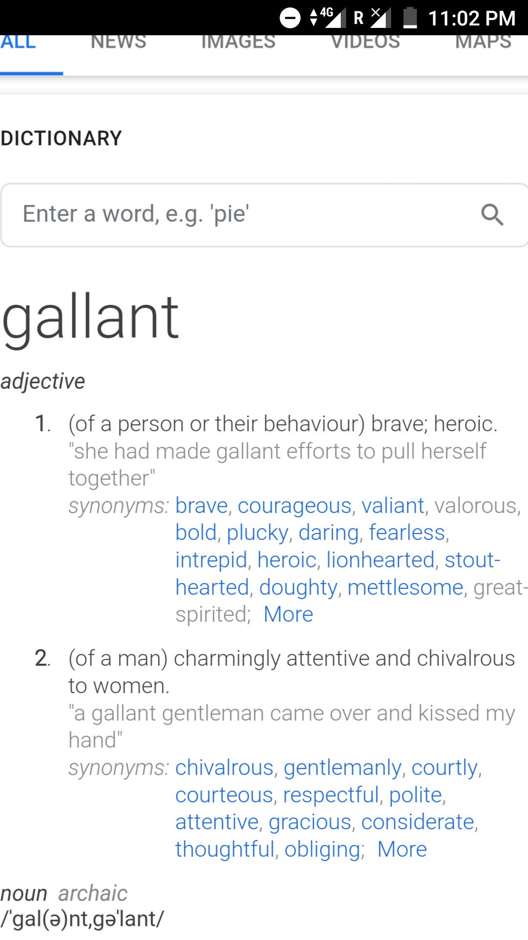 Gallant Definition