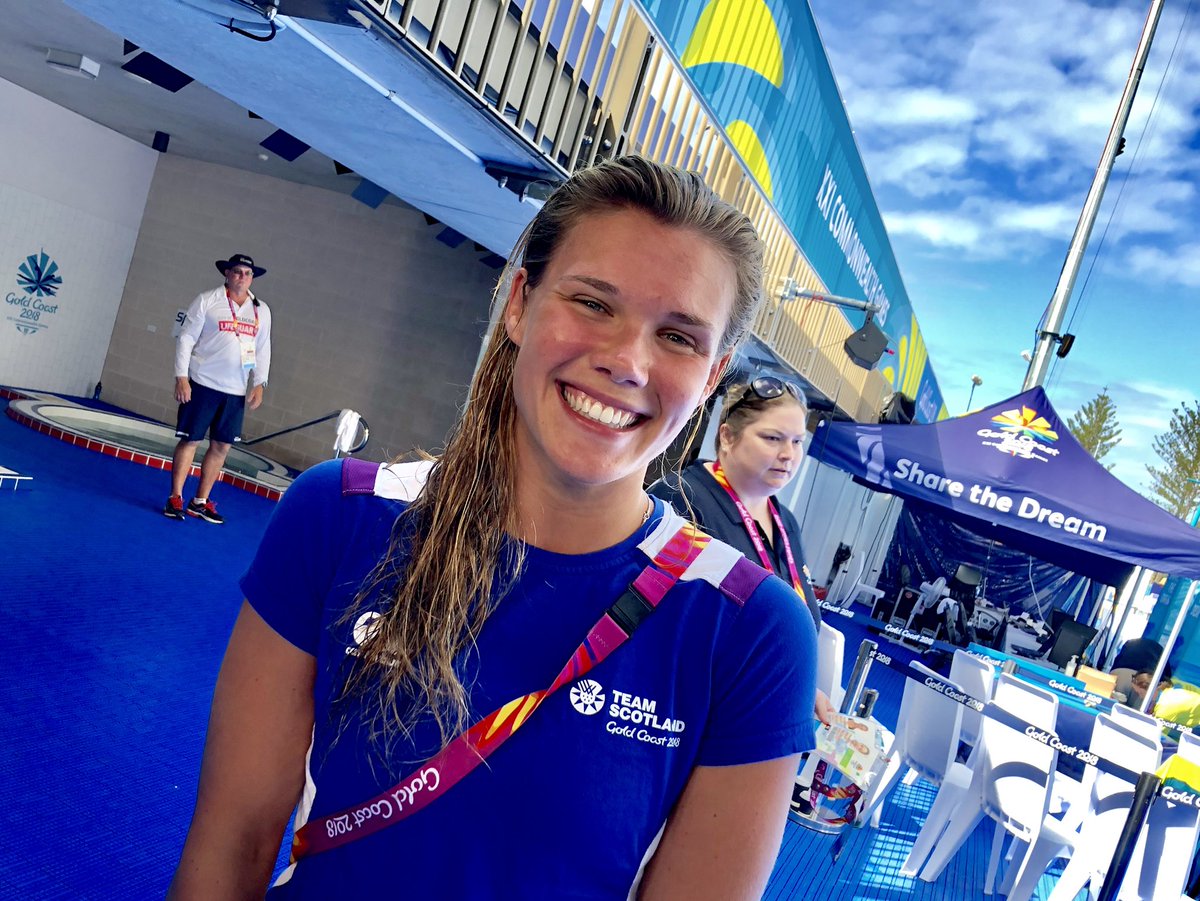 She only had 4 hours sleep after her historic 1m diving gold last night ...