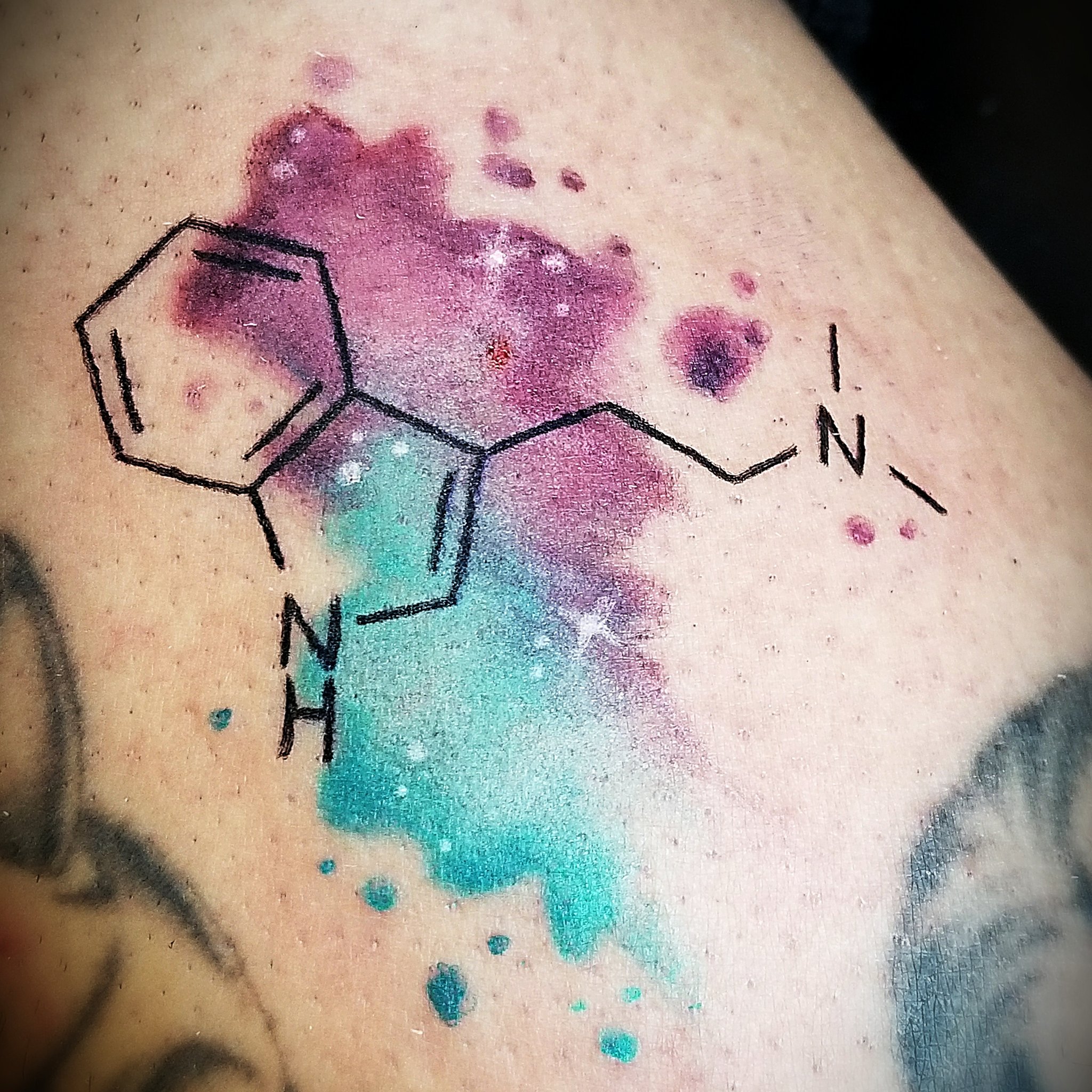 Dmt Molecule Tattoo