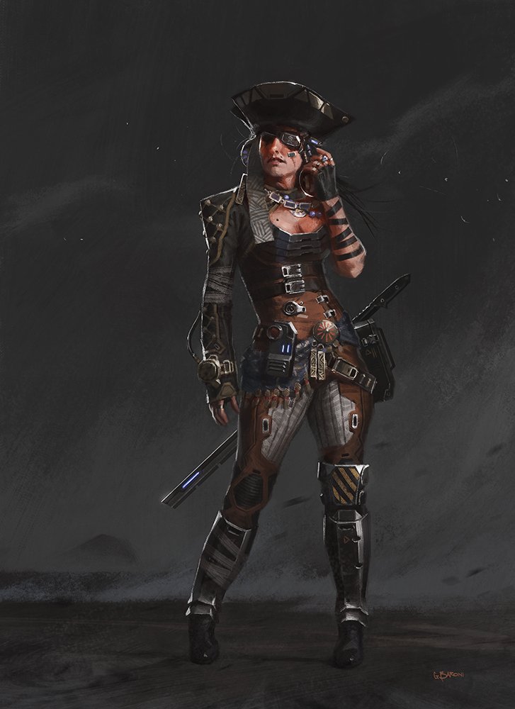 Pirate Captain Concept Art
