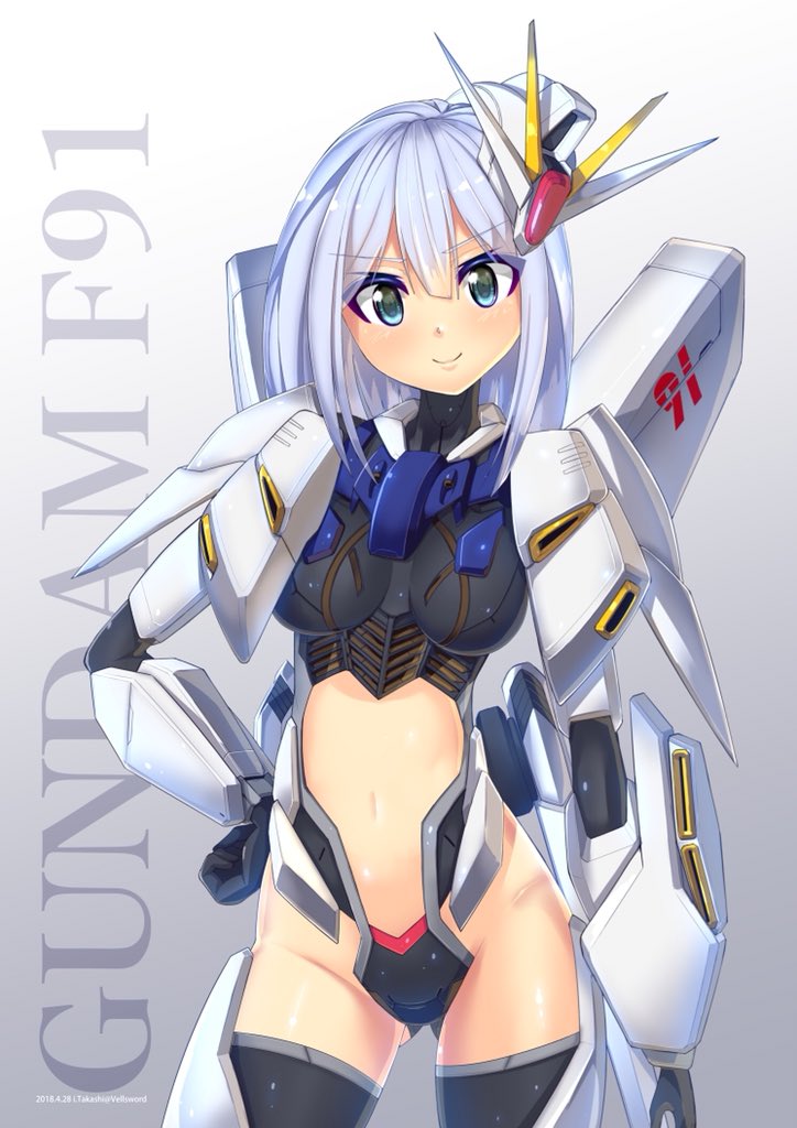 「F91娘できました!よろしくお願いします! #MS少女 https://t.co」|i.Takashiのイラスト