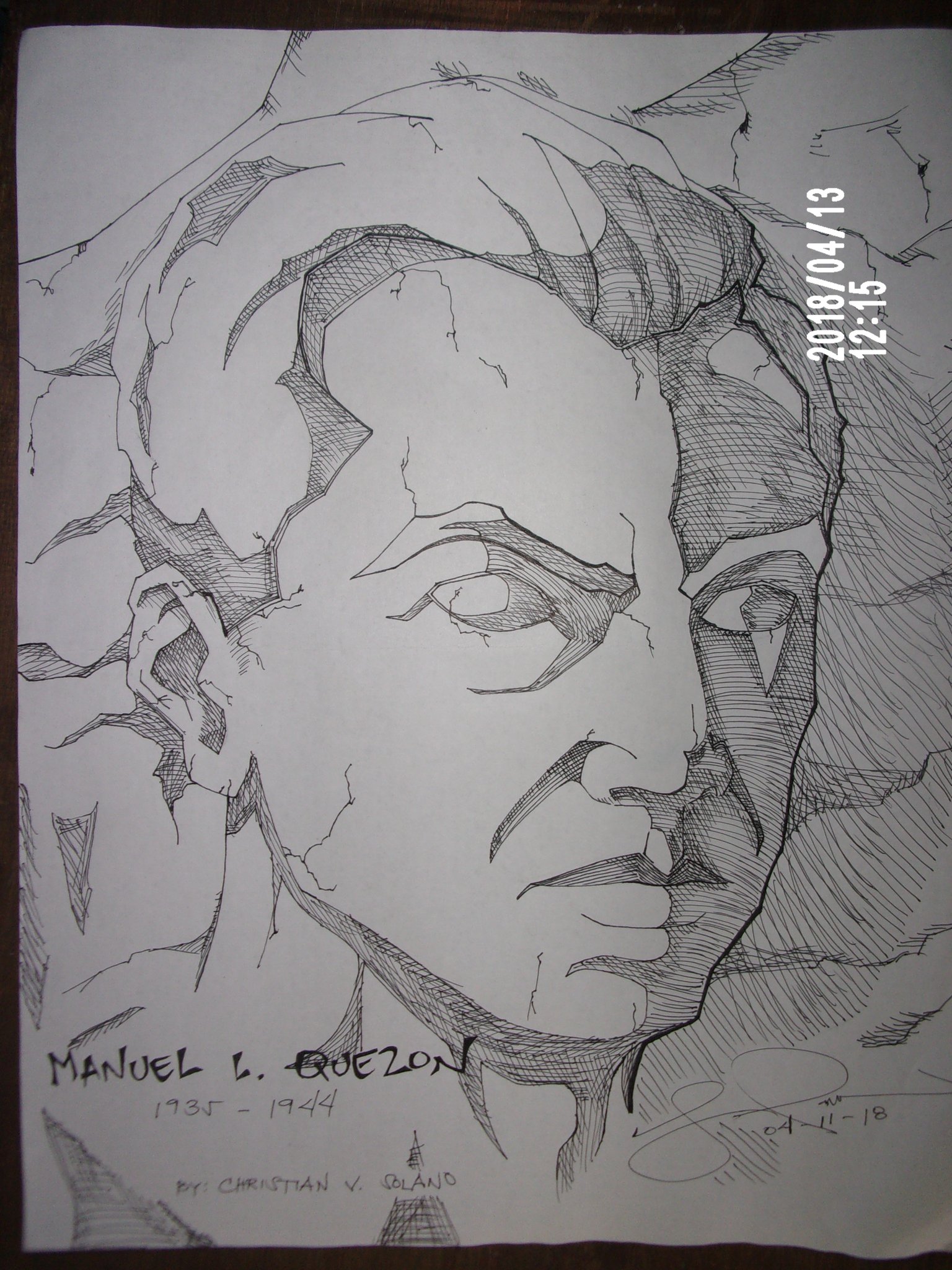 Manuel Quezon Drawing