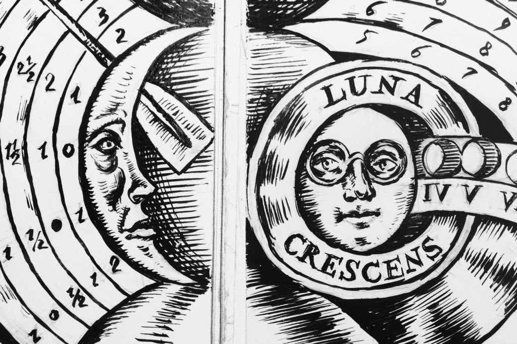 Medieval Moon Face