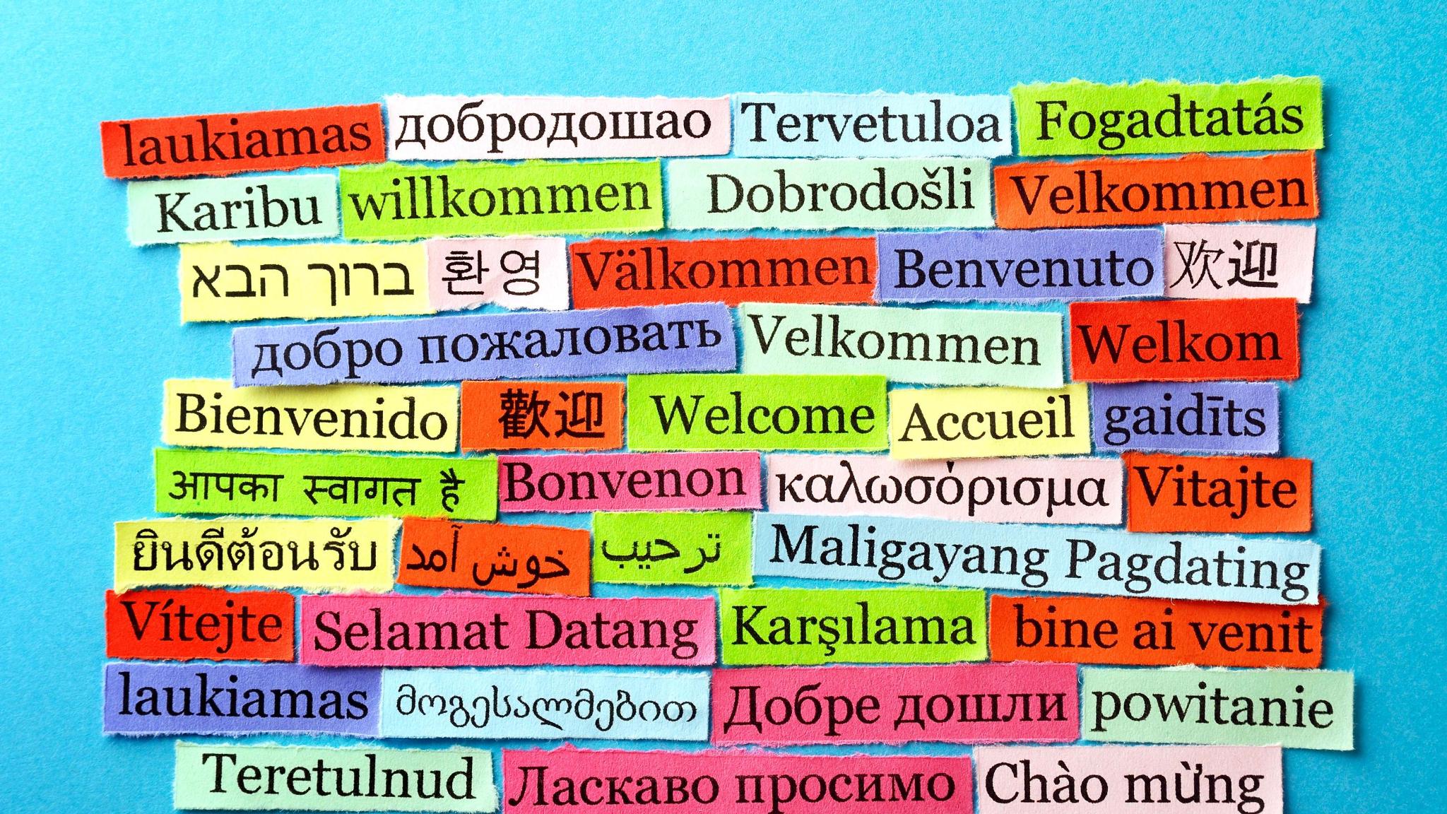 Welcome In Different Languages Printable