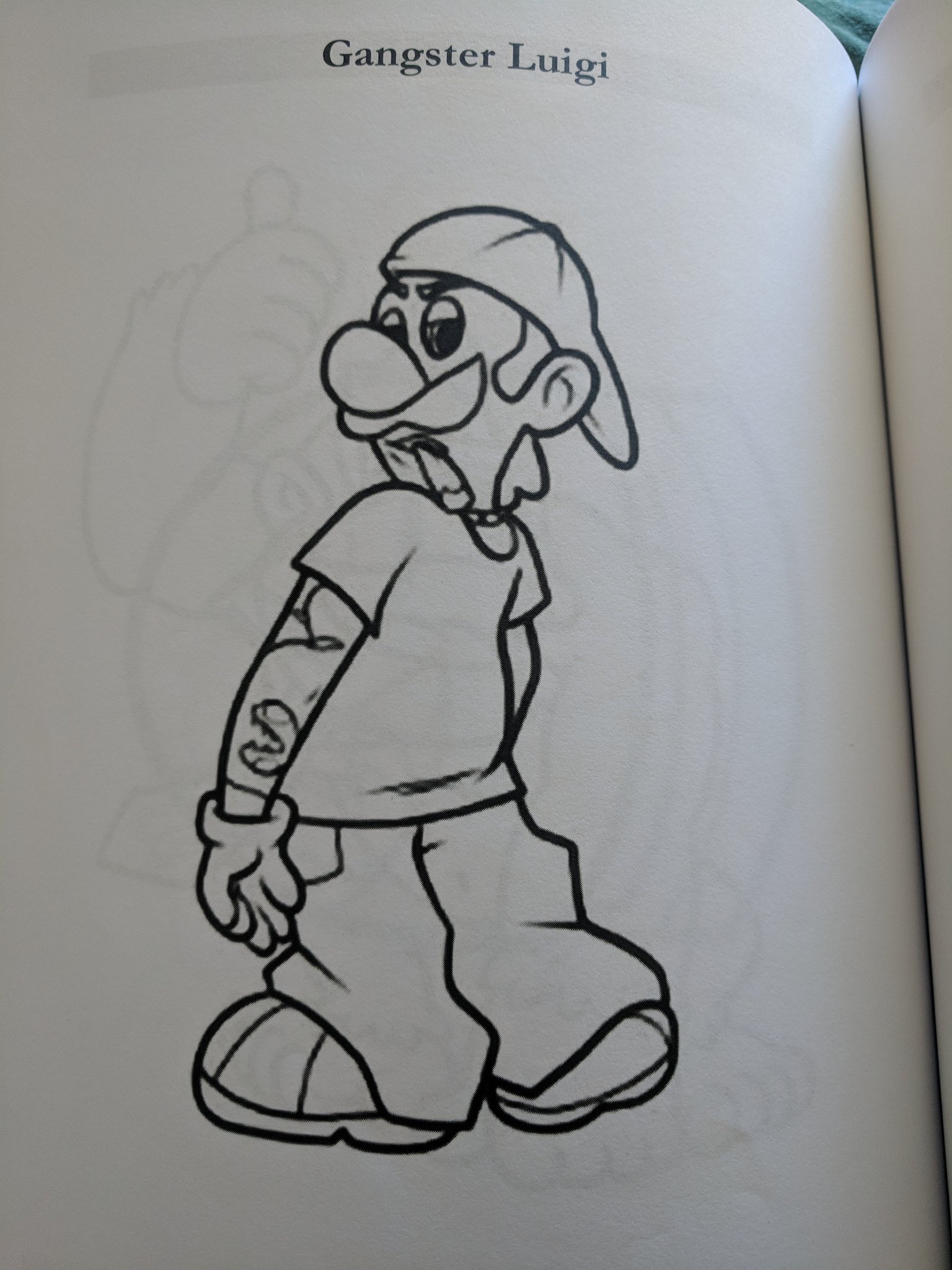 Gangster Mario And Luigi Drawings