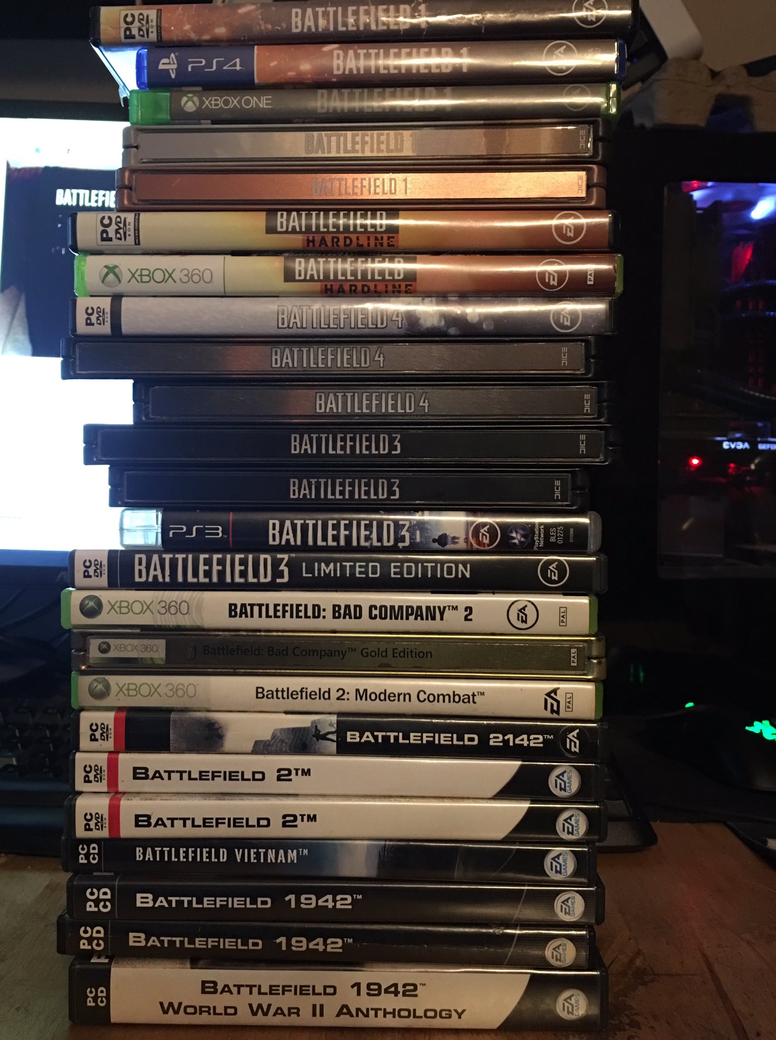 My Battlefield collection : r/gamecollecting