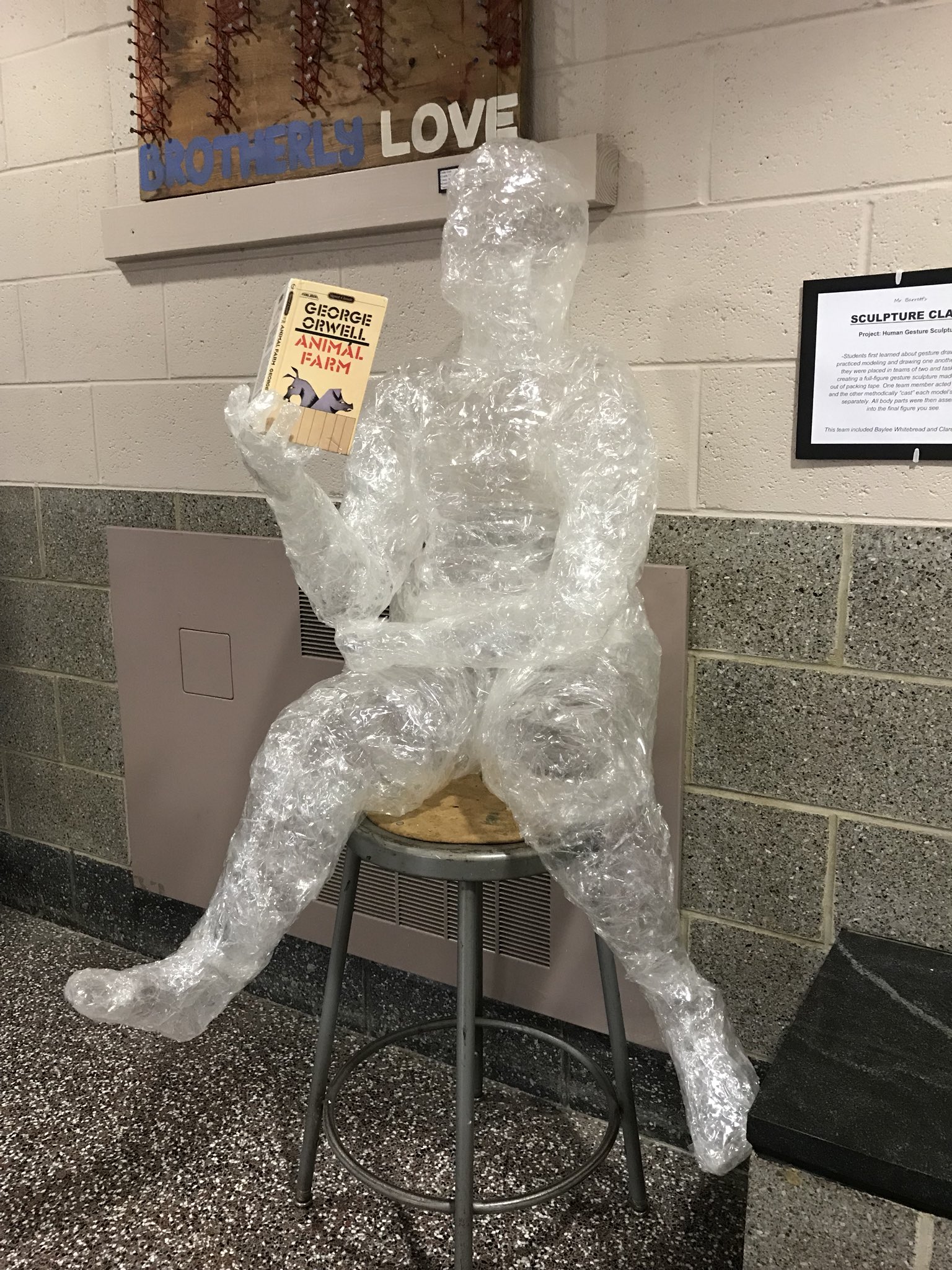 Packing Tape Sculpture