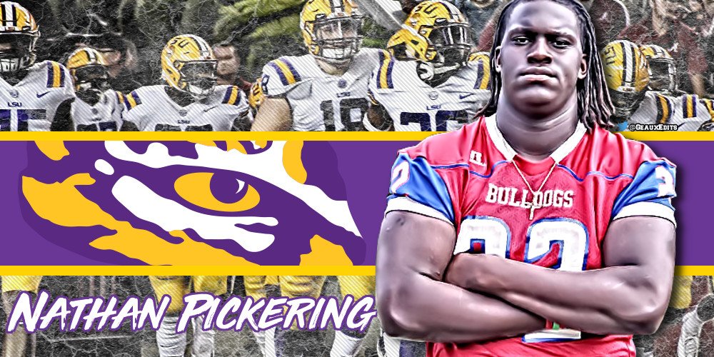 Top-50 DL Nathan Pickering sets up return visit to LSU | LSU Recruiting