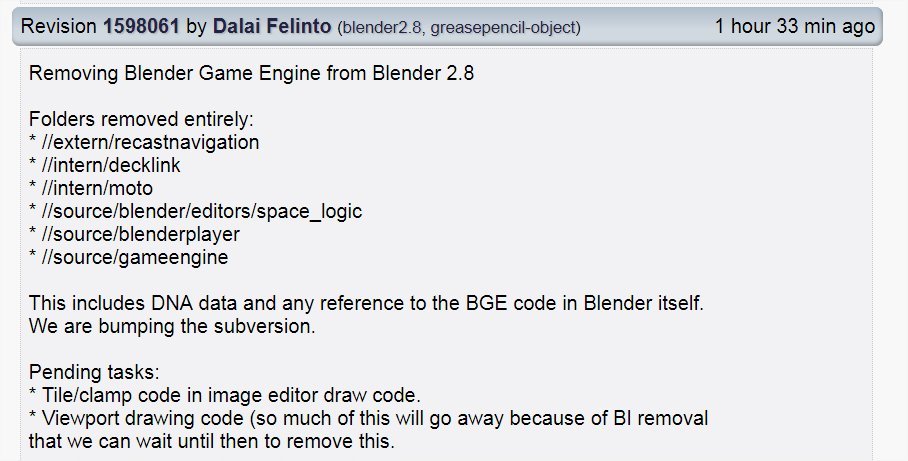 BGE no more? - Blender Development Discussion - Blender Artists Community