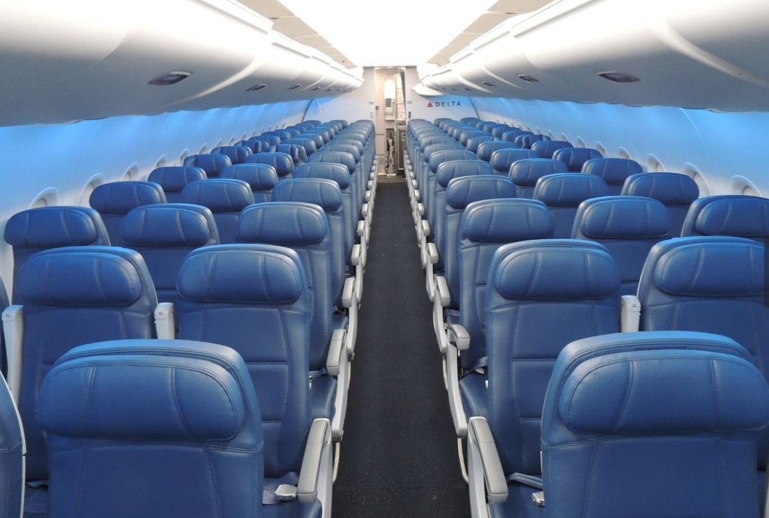 Delta Airbus A319 Interior