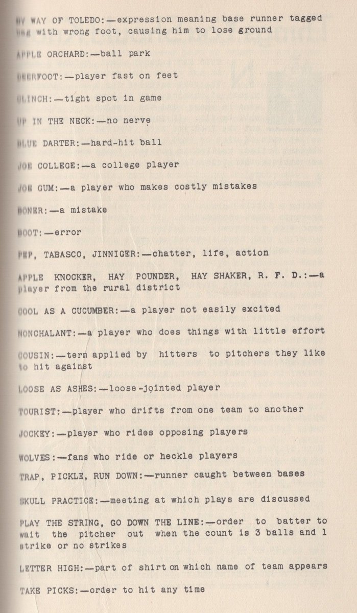 A list of some old-timey Baseball terms and their definitions : r/baseball