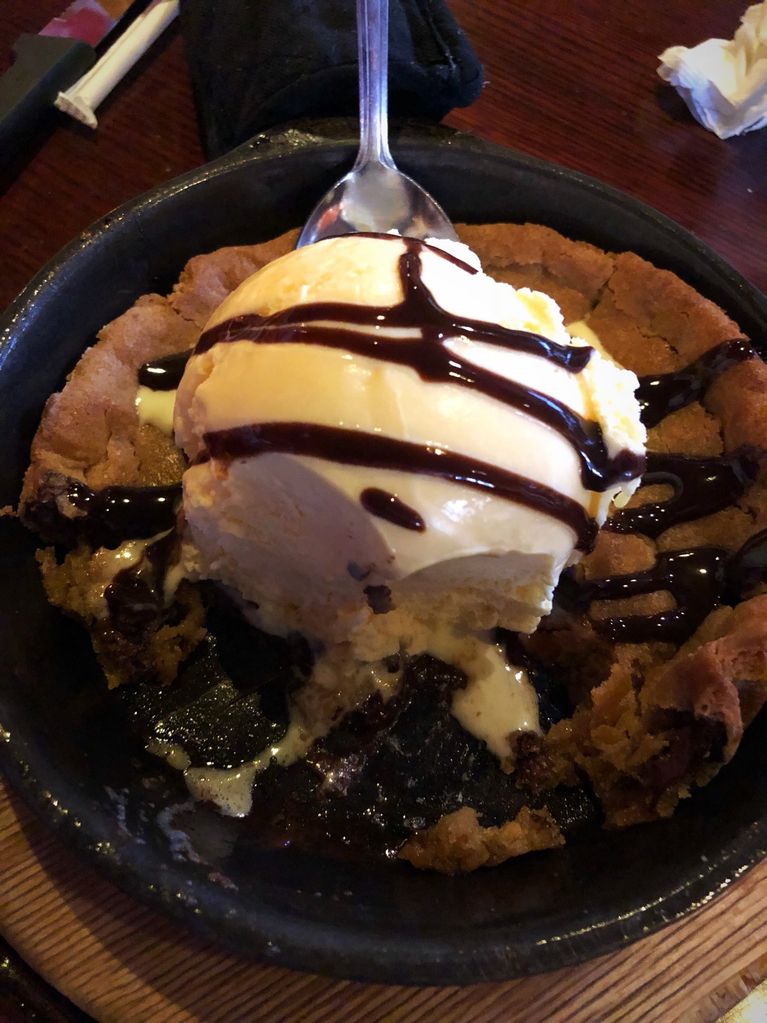 Chocolate Chip Cookie Sundae Applebees