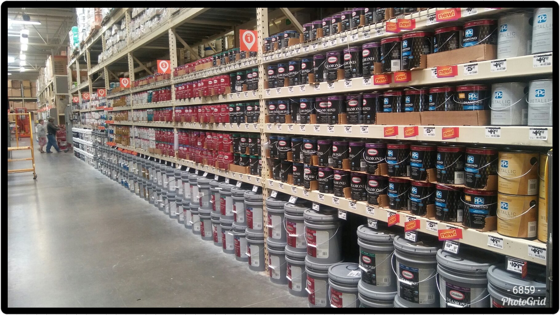 Home Depot Paint Aisle