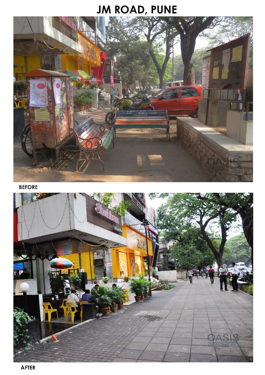 Pune, MH, India. A glimpse of Pune's scheme to redevelop its streets to ...