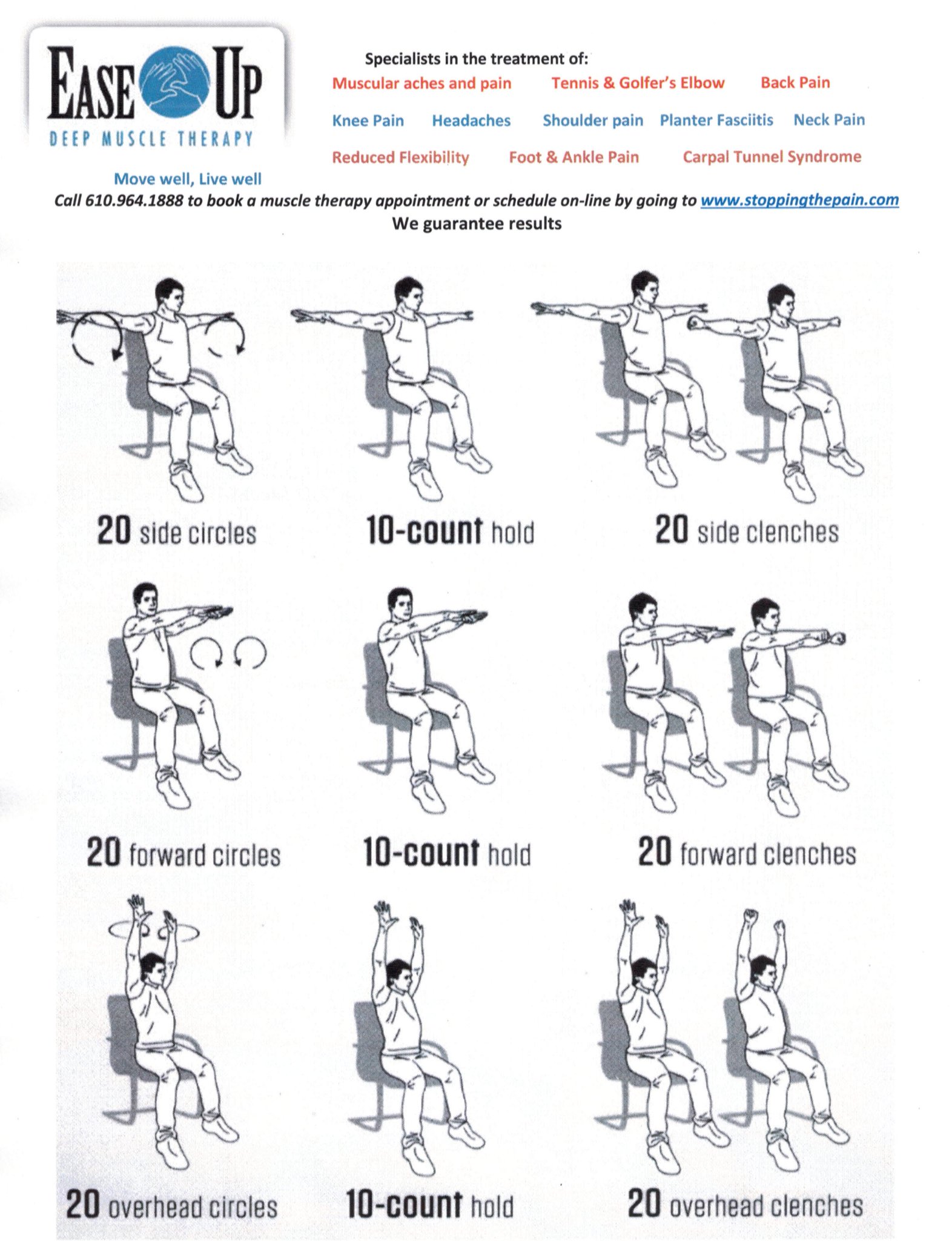 Shoulder Exercises Chart
